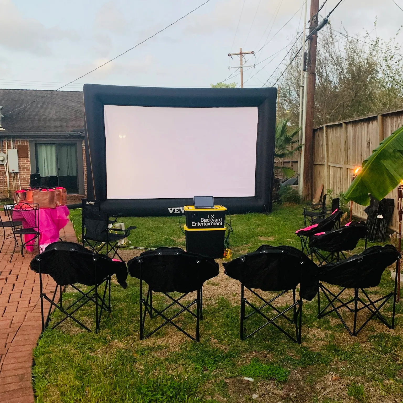 Outdoor Movie Experience - TX Backyard Entertainment LLC | TX Backyard ...