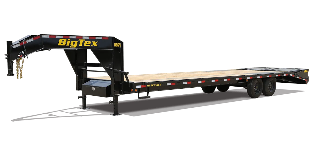 30' Gooseneck Flat Bed Trailer | Y-Man Equipment Rental LLC