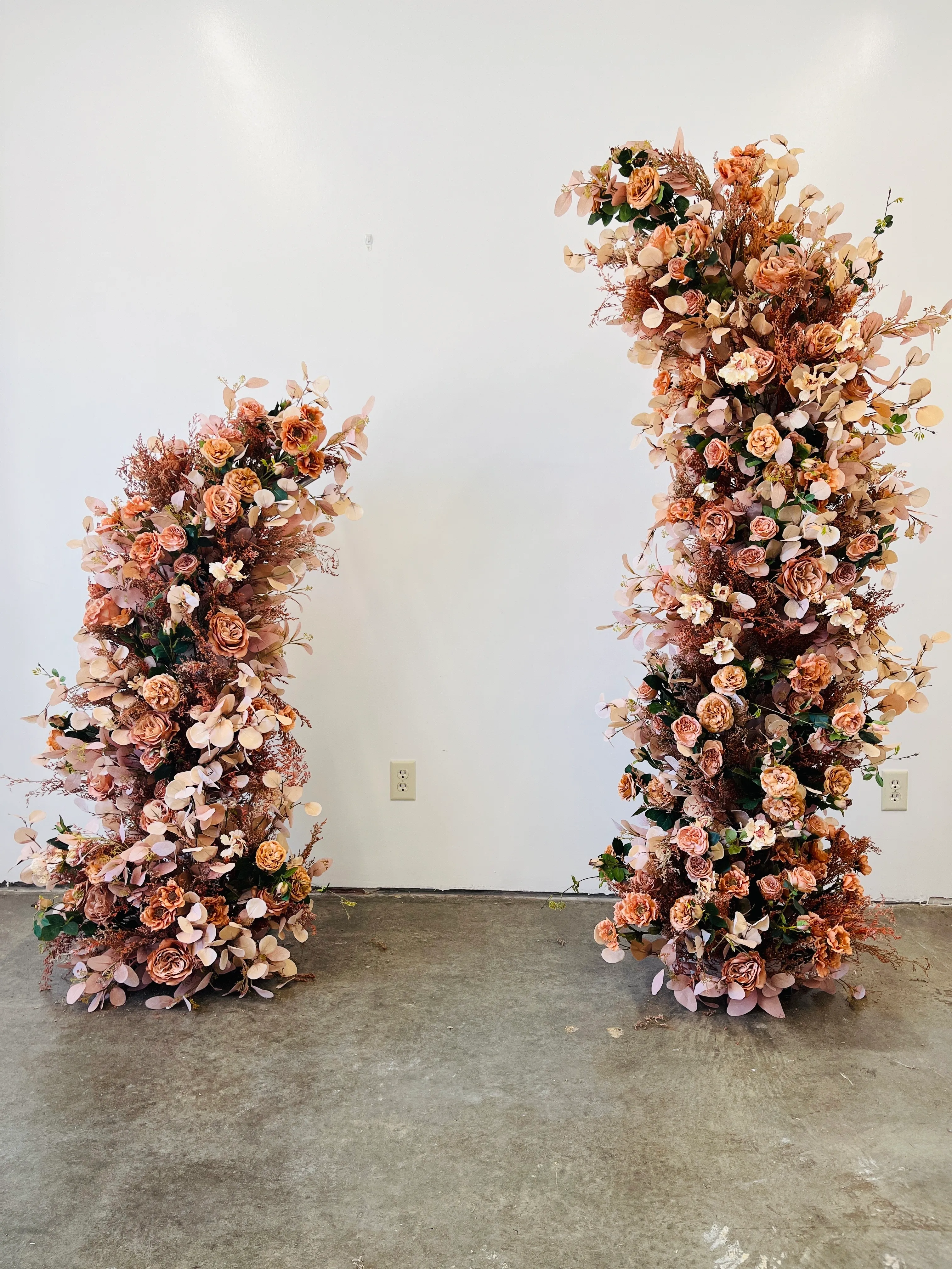 Sunset Flower Towers | Nerdy Fox Rentals & Designs