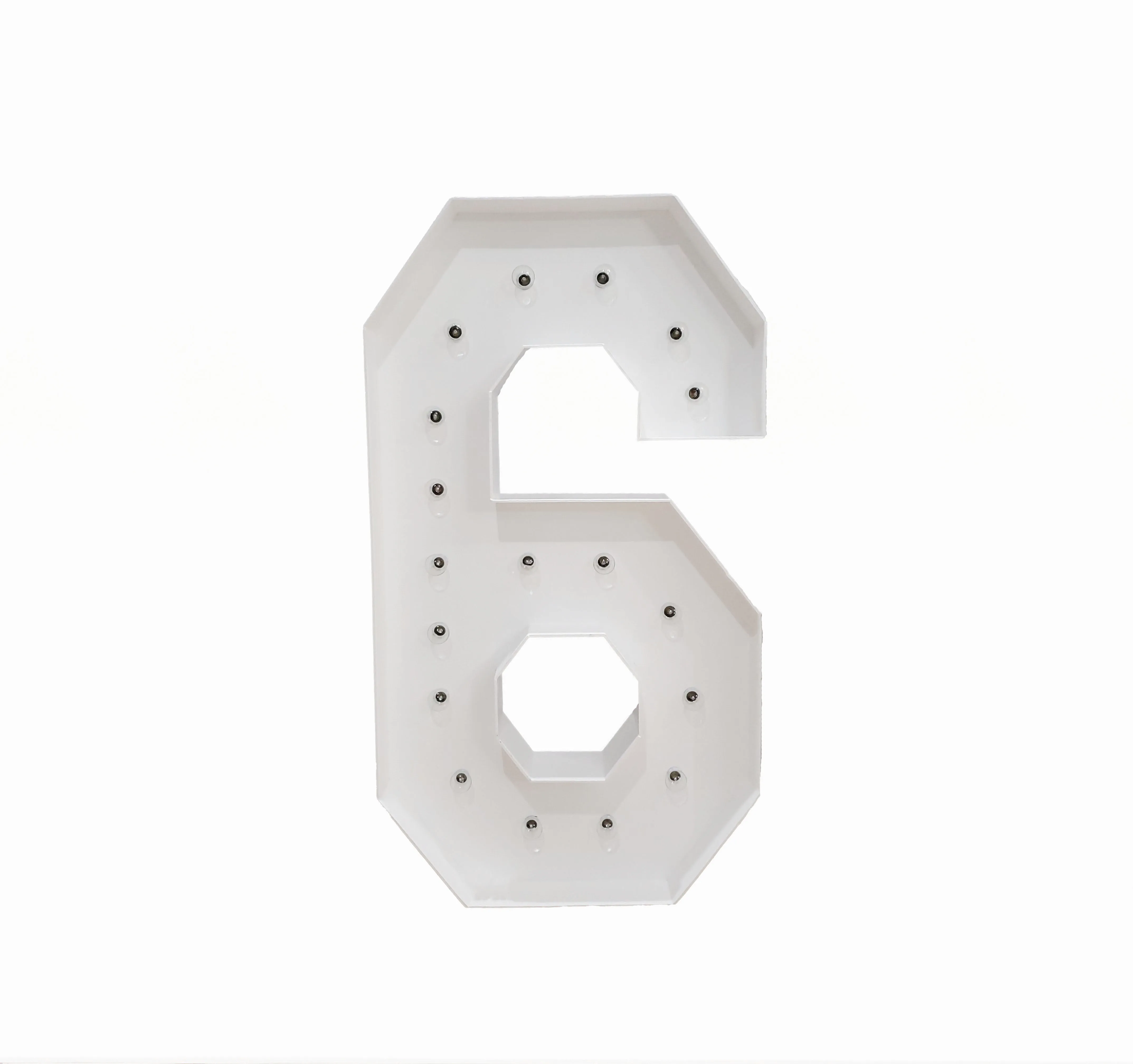 Marquee Number 6 | Event Rentals and Wedding Floral Decor in Orlando