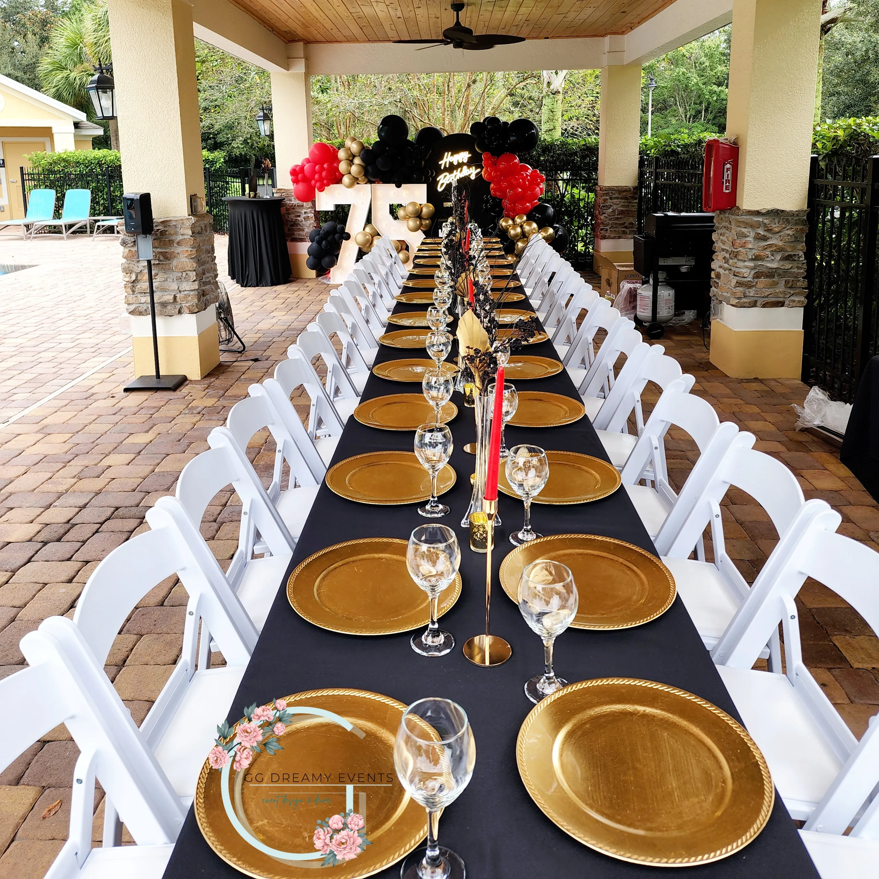 40 Guests Graduation Party Rentals Luxe Package | Event Rentals and ...