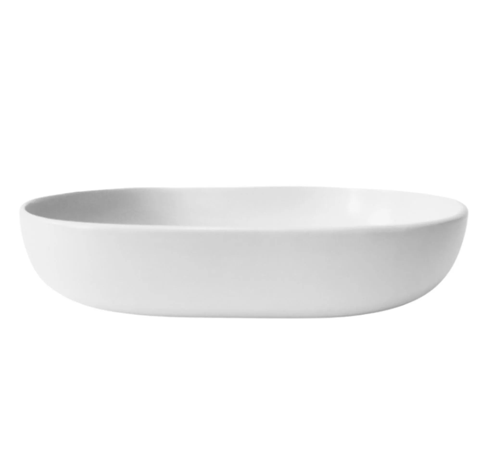 Ceramic White Oval Bowl