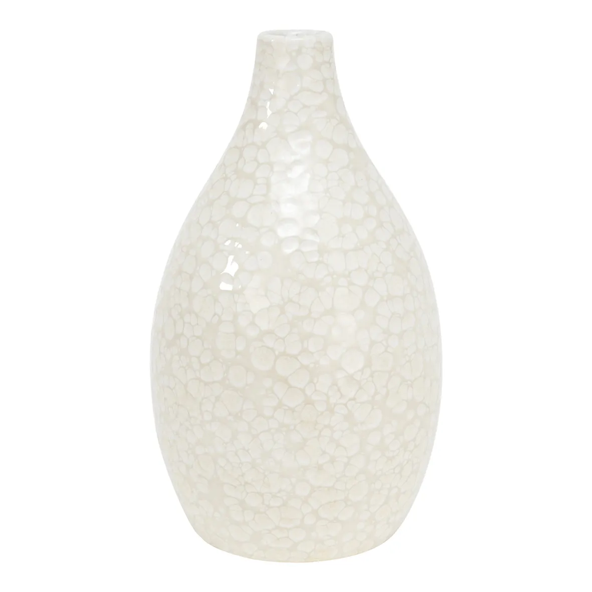 Ceramic cream dimple vase Large | Exquisite Interiors Co
