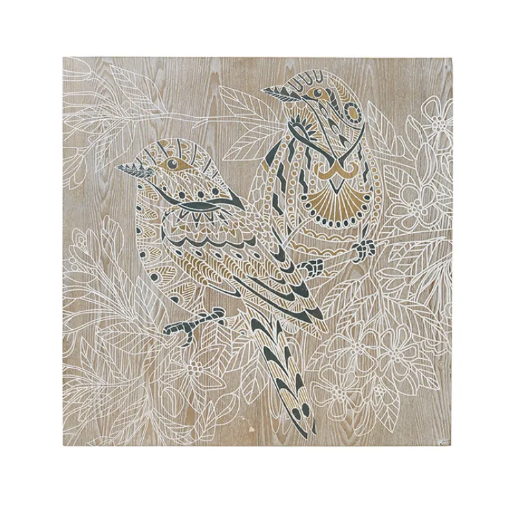 Bird cut-out print artwork