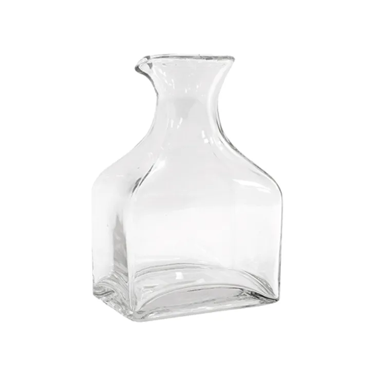 Clear Glass Square Jug Small | Exquisite Interiors Co