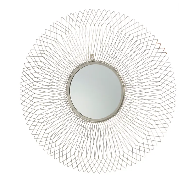 Silver metal wire mirror | Exquisite Interiors Co