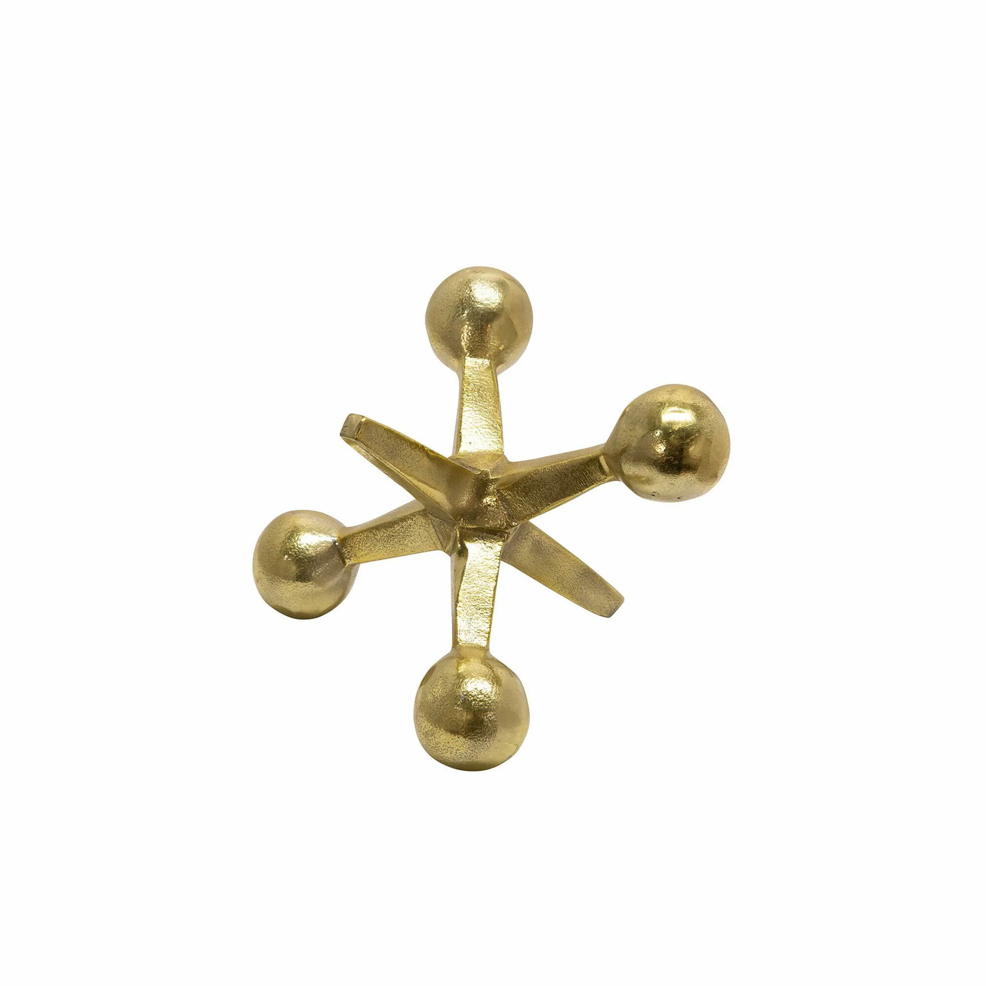 Gold Metal Jacks Decor