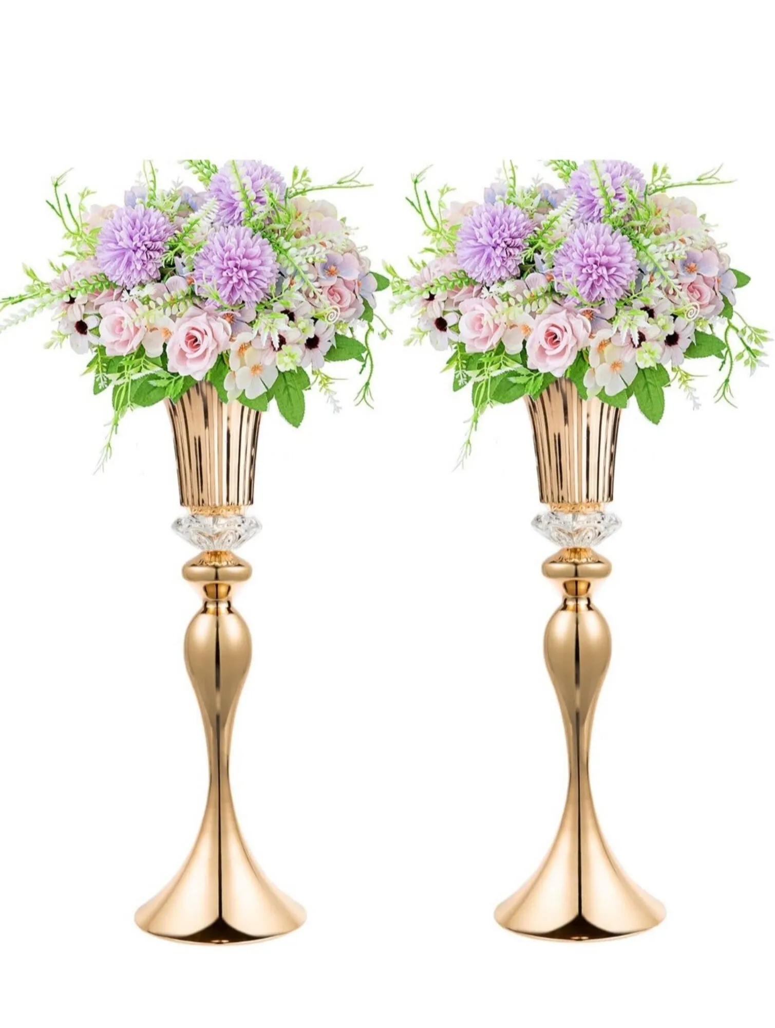 Gold Diamond Trumpet Centerpieces | Studio, Rentals, Custom Builds - De ...