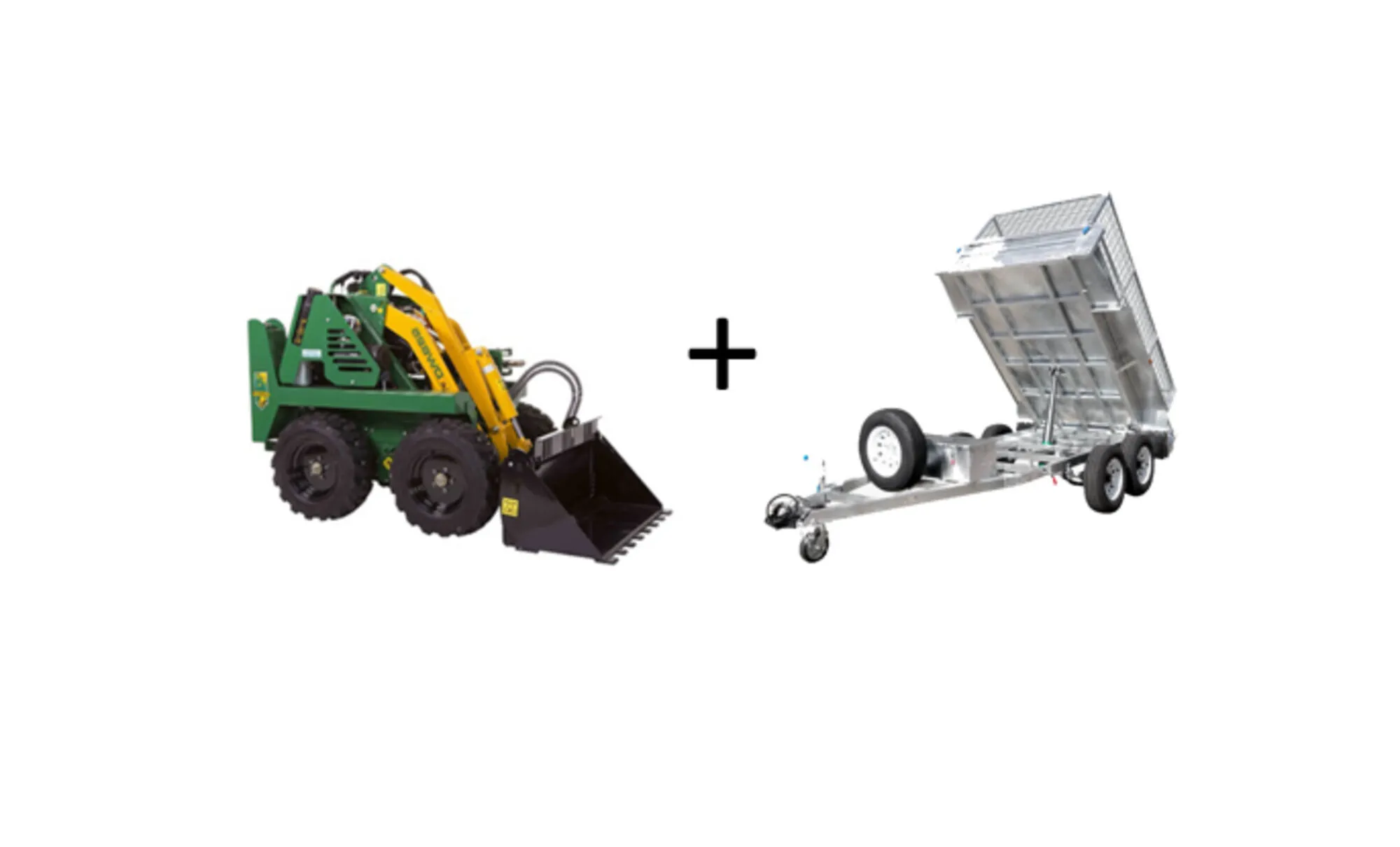 MINI SKID STEER LOADER AND HYDRAULIC TIPPER BUNDLE | Lone Star Hire ...