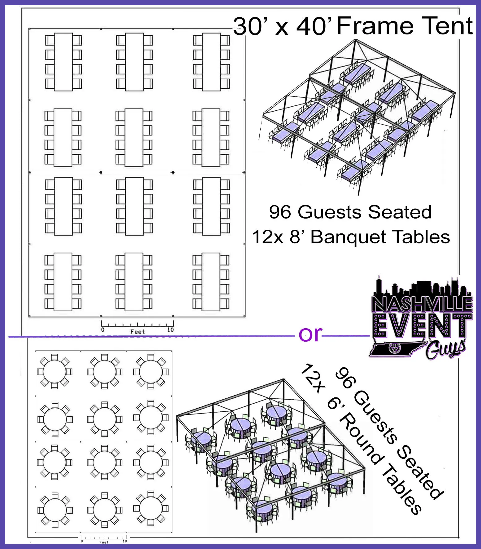 Rent a 30x40 Frame Tent for your event from our online shop ...