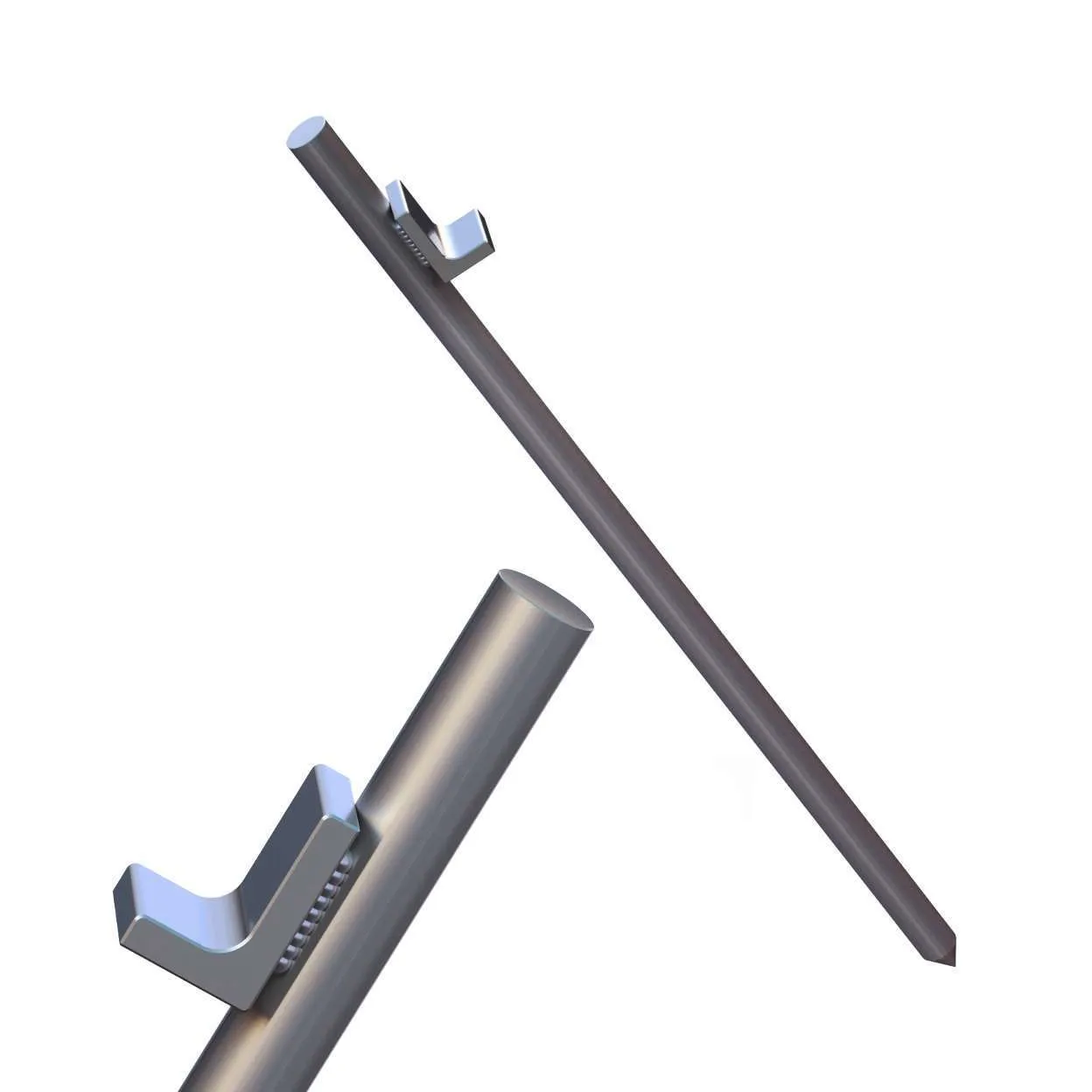Extra Stainless Steel Stake with spring (1) | SAGA Geophysics, Inc.
