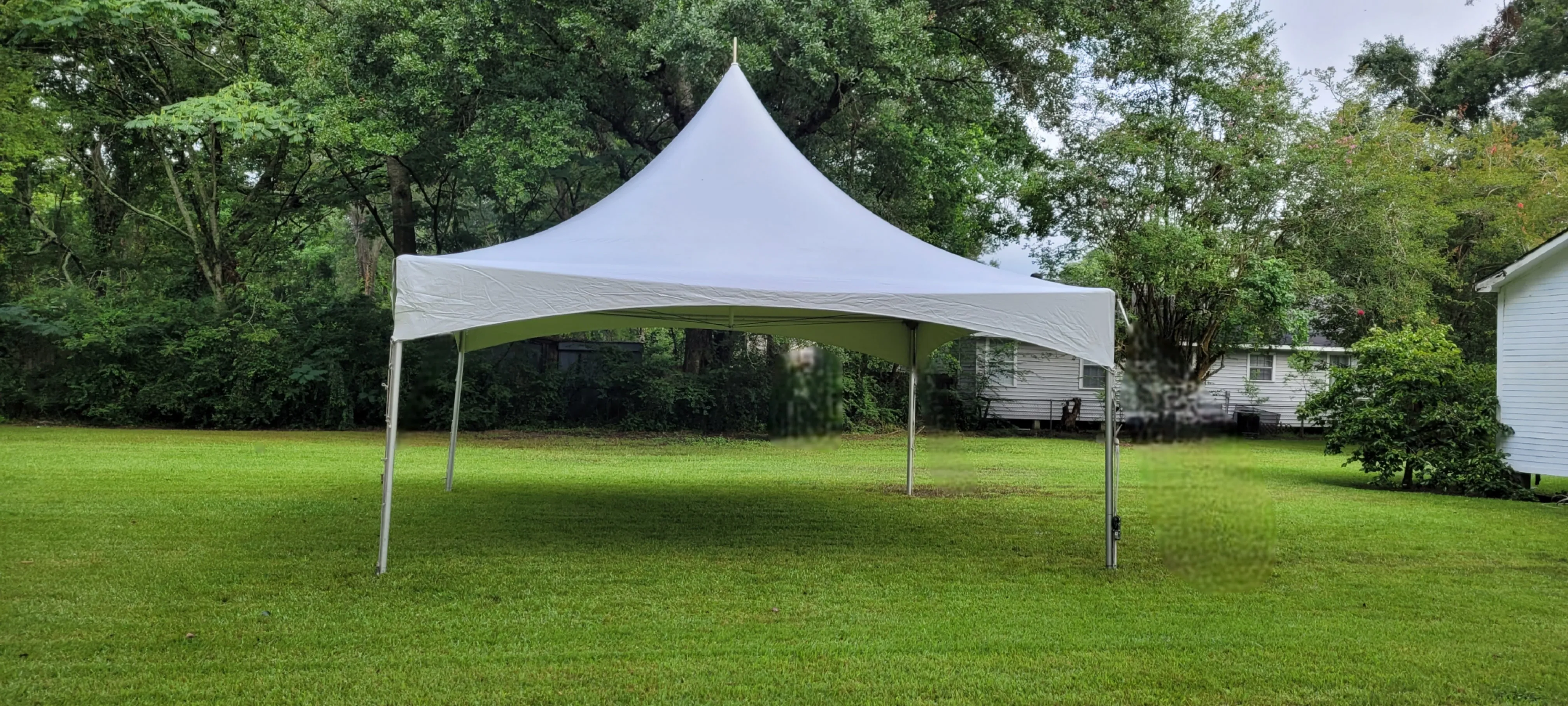 20x20 High Peak Frame Tent | Backyard Party Tent Rentals