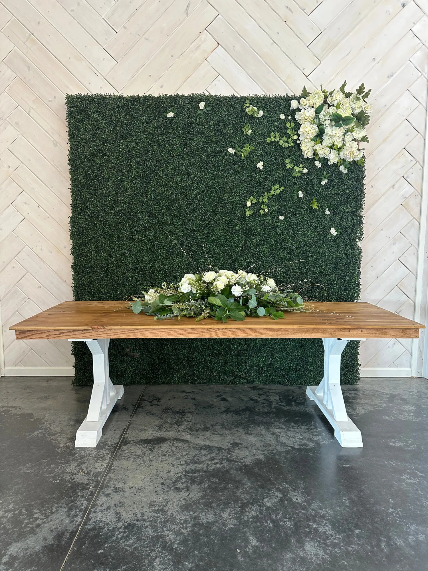 Farmhouse Table | Wedding Rentals & Decor | Borrowed & Blue