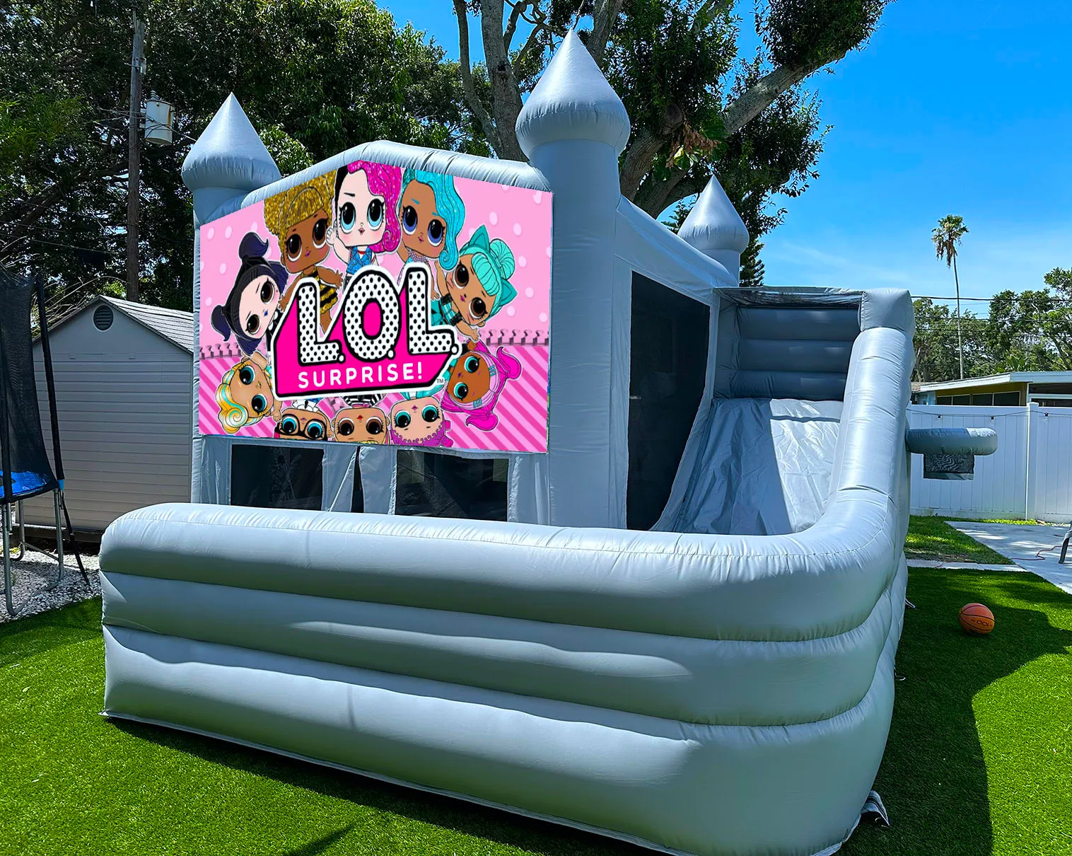 LOL Bounce Slide (WET or DRY) 16 x 16 x 16 | Quality Bounce House