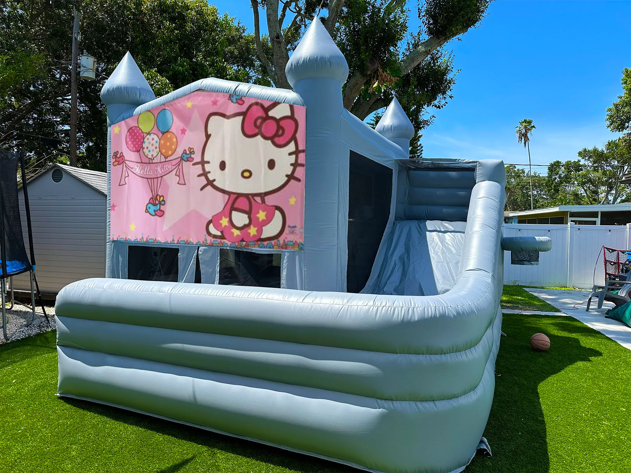 Hello Kitty Bounce Slide (WET or DRY) 16 x 16 x 16 | Quality Bounce House