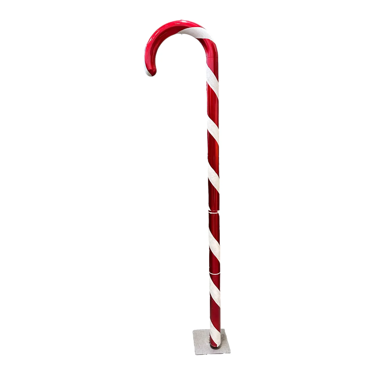 786 - Oversized - Candy Cane - 7' - Red/White - Fibreglass w Metal ...