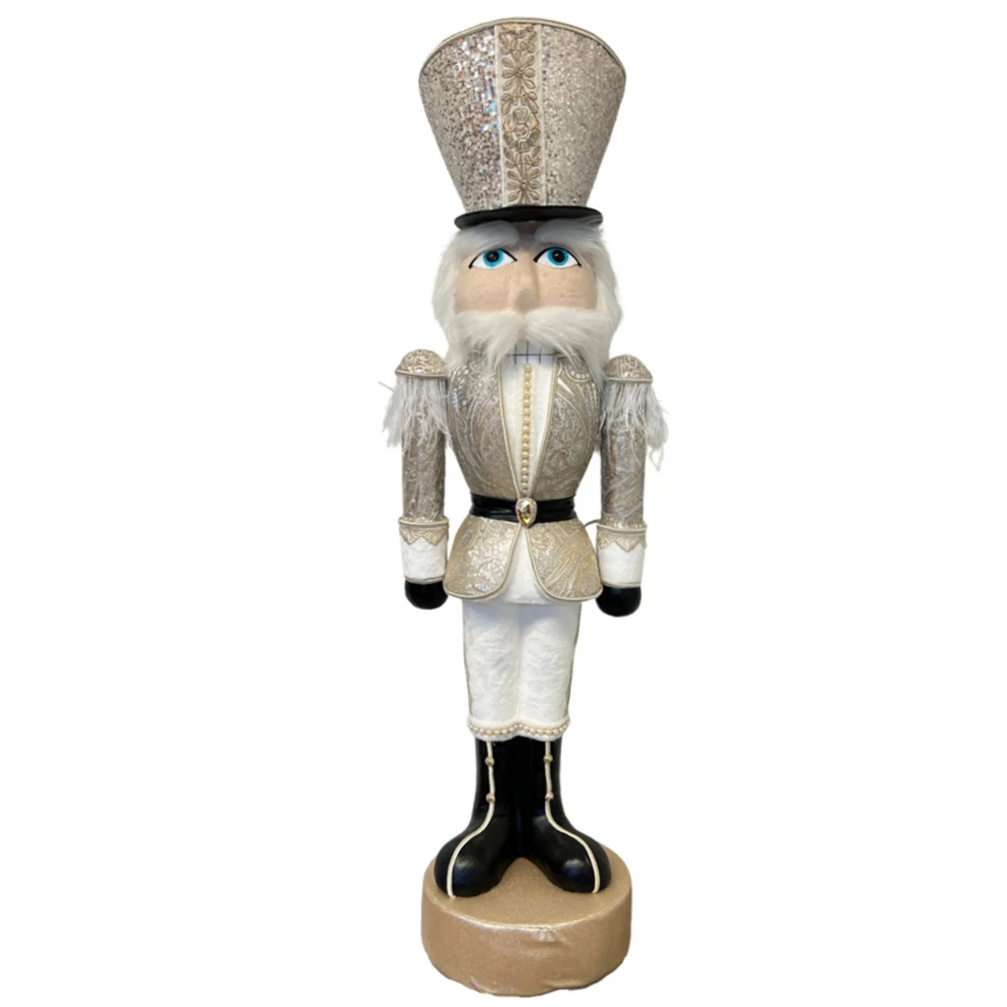Nutcracker - 39.5' - Taupe/White - Styrofoam/Textile - Sequin/Paisley | Toronto's Premier Prop ...