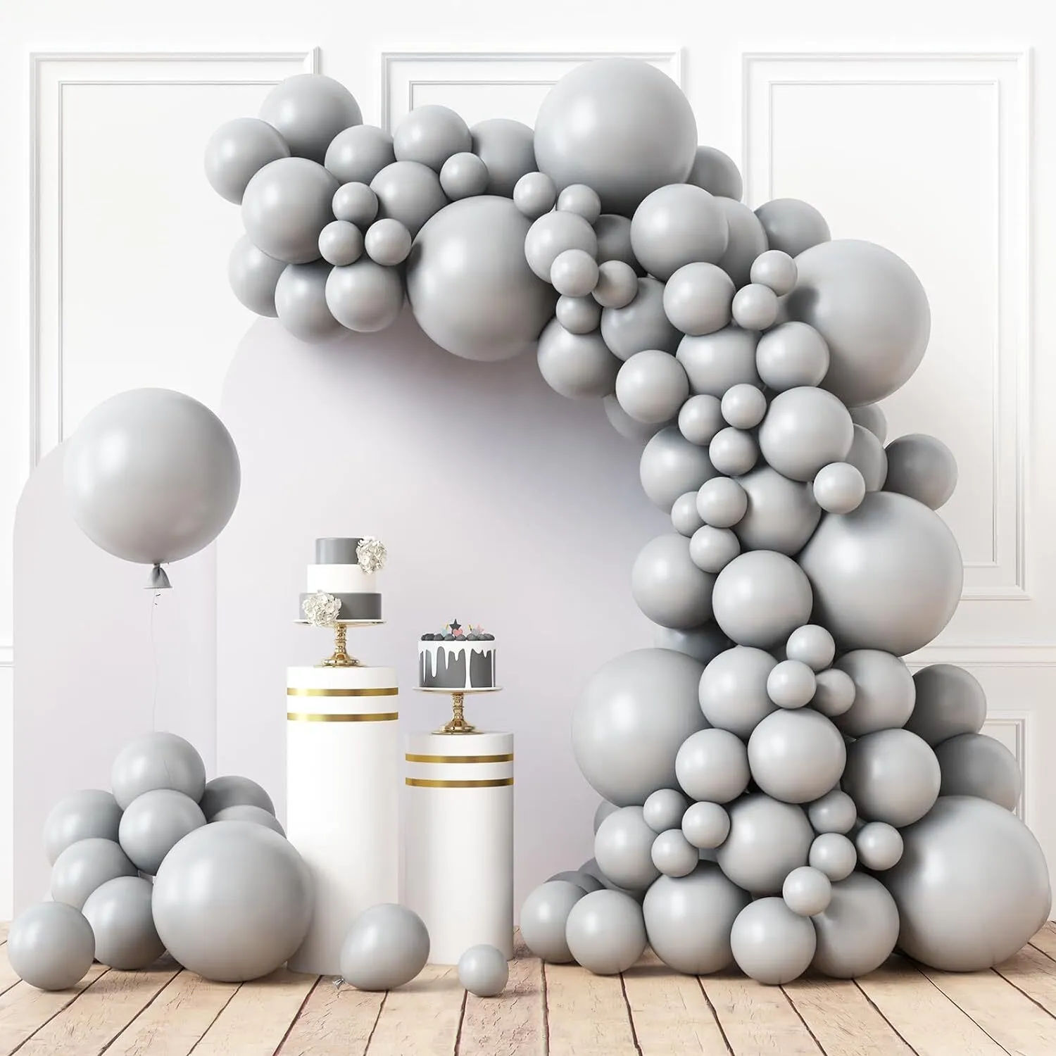 Grab and Go Balloon Garland Only - 12ft Gold Metallic Balloon Arch ...