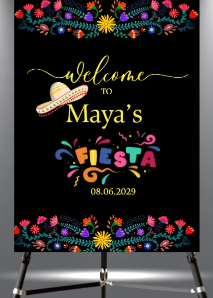 Custom Easel Display Sign- Custom Printed | Cobb Party Rental Services ...