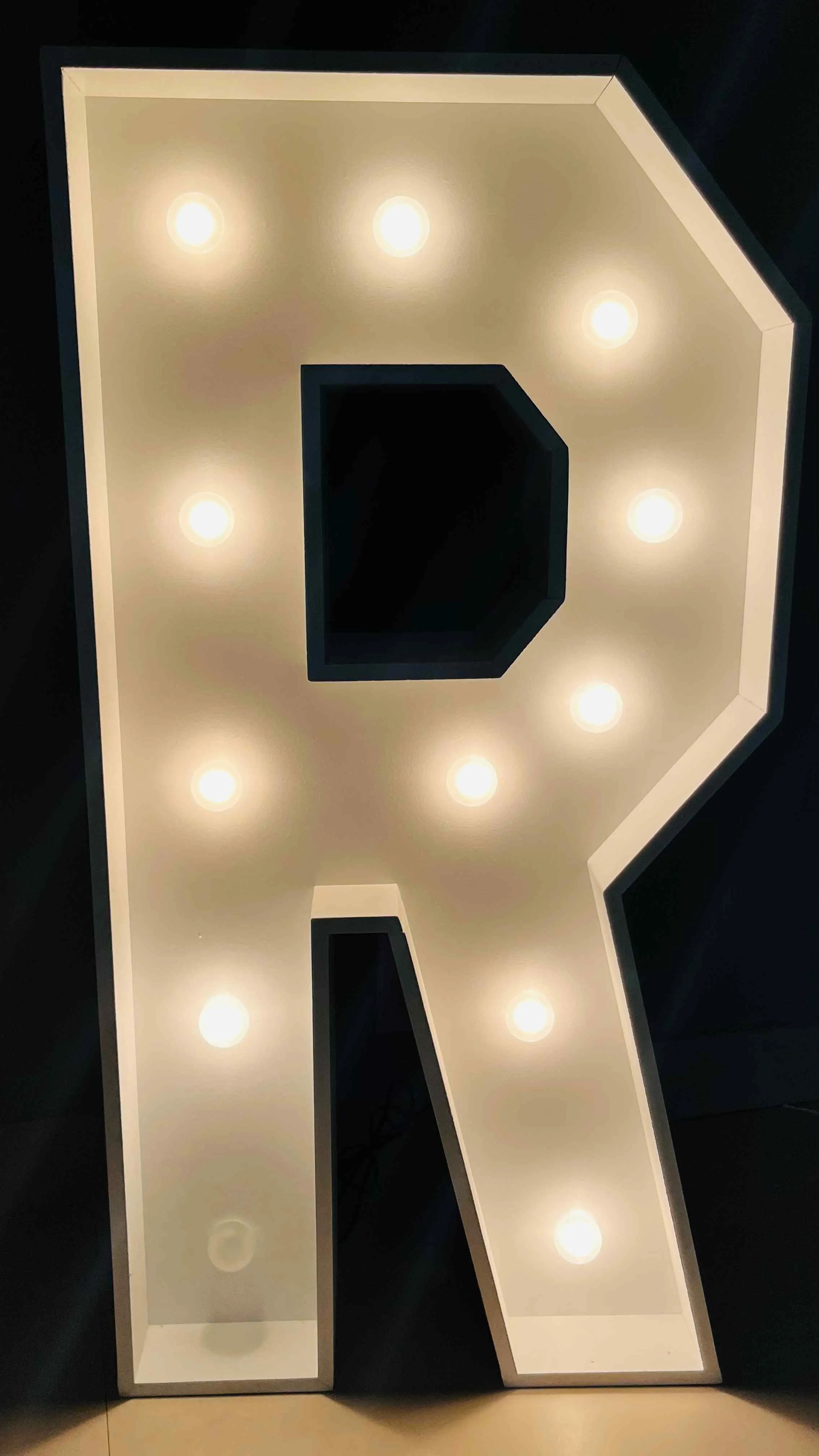 Rental Light-up Marquee Alphabet Party Decoration Letter R | Cobb Party ...