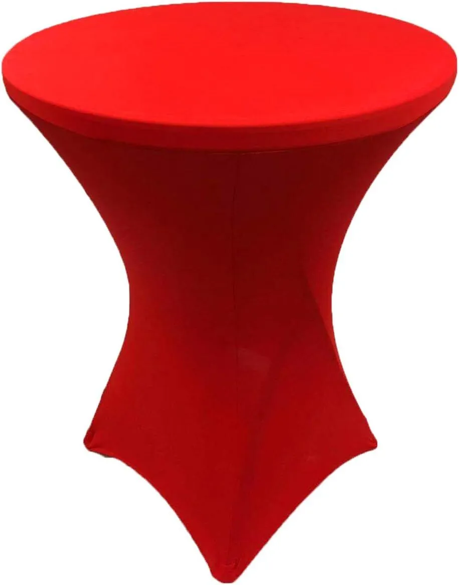 Rental - High Boy Cocktail Fitted Table Cover - Red | Cobb Party Rental ...
