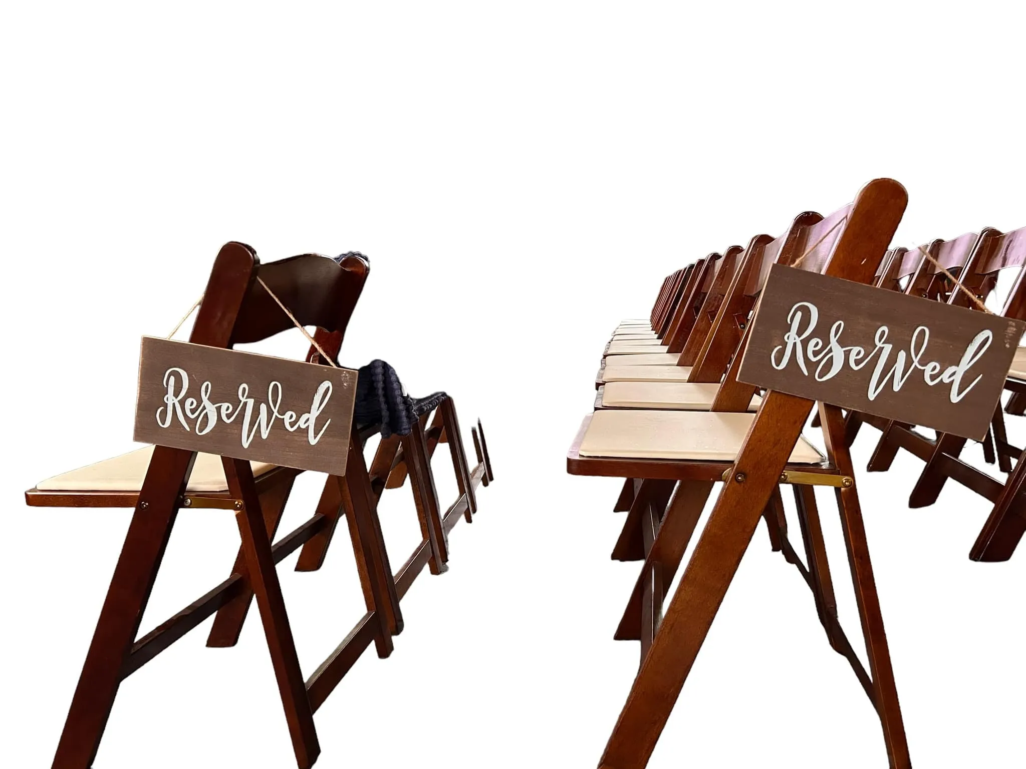 Reserved Signs- Wooden | Just In Time Events & Rentals