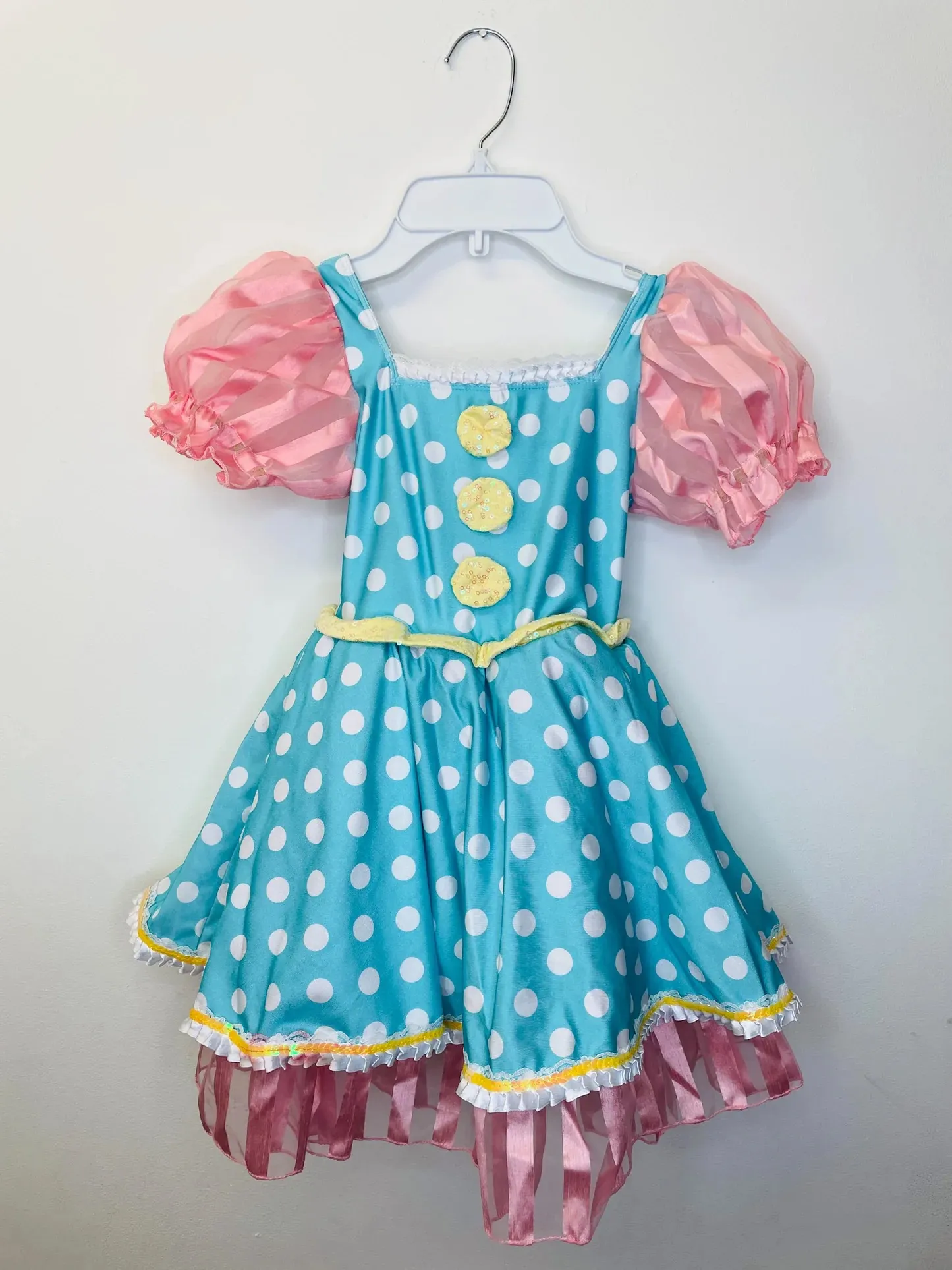 BL050 - PASTEL SPOTTY DRESS | B'Loved Dance Costume Hire