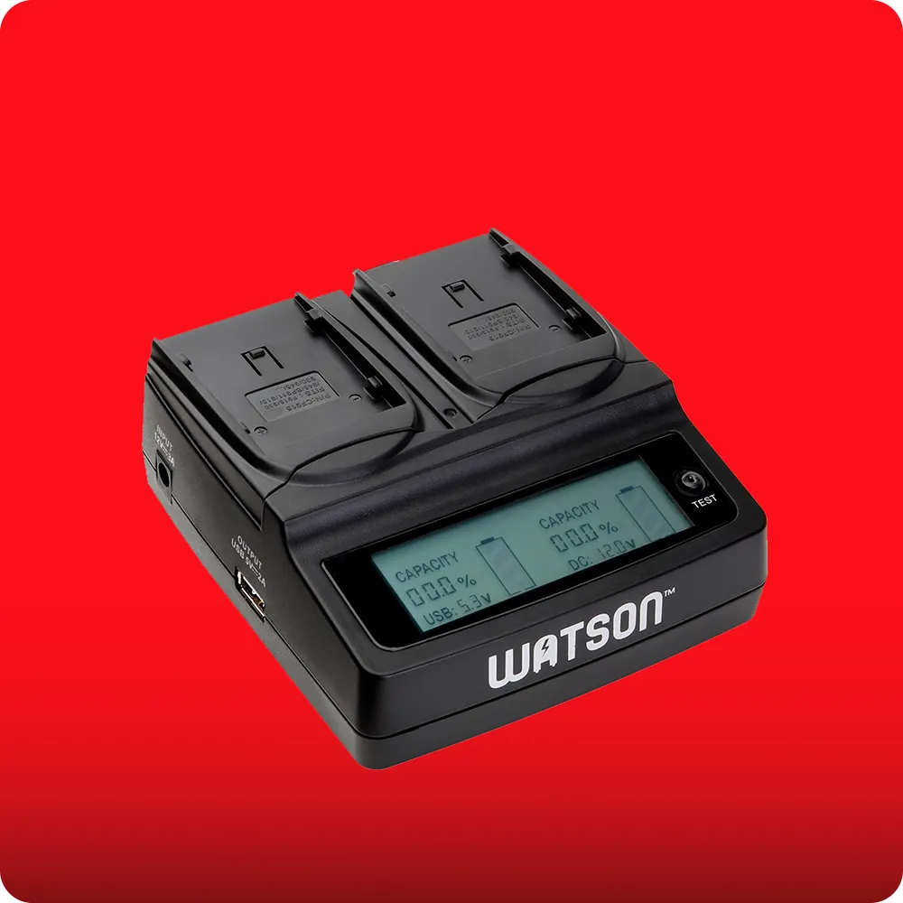 WATSON Duo LCD charger F/CANON BP-900 series batteries | PAPAYA