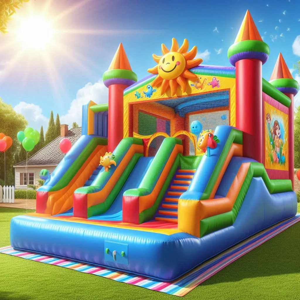 Inflatables, bounce houses, waterslides