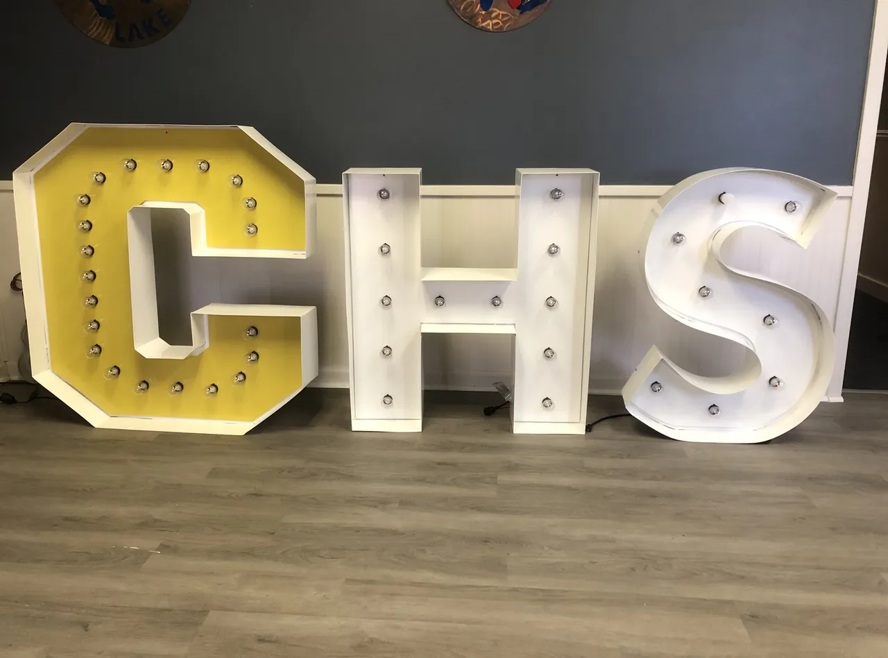 Big Marquee Letter Rental Graduation Party Clarkston MI