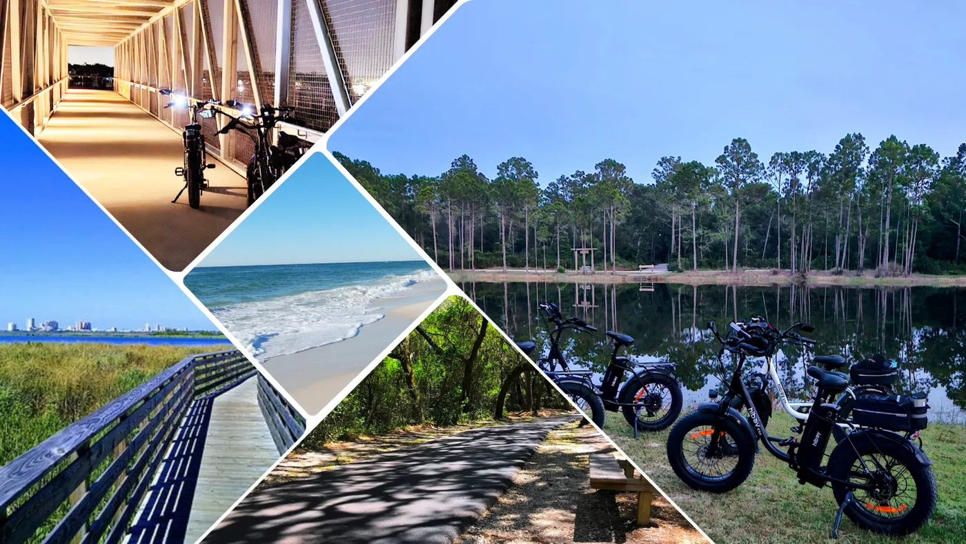 Ebike rentals for the State Park, Gulf Shores & Orange Beach