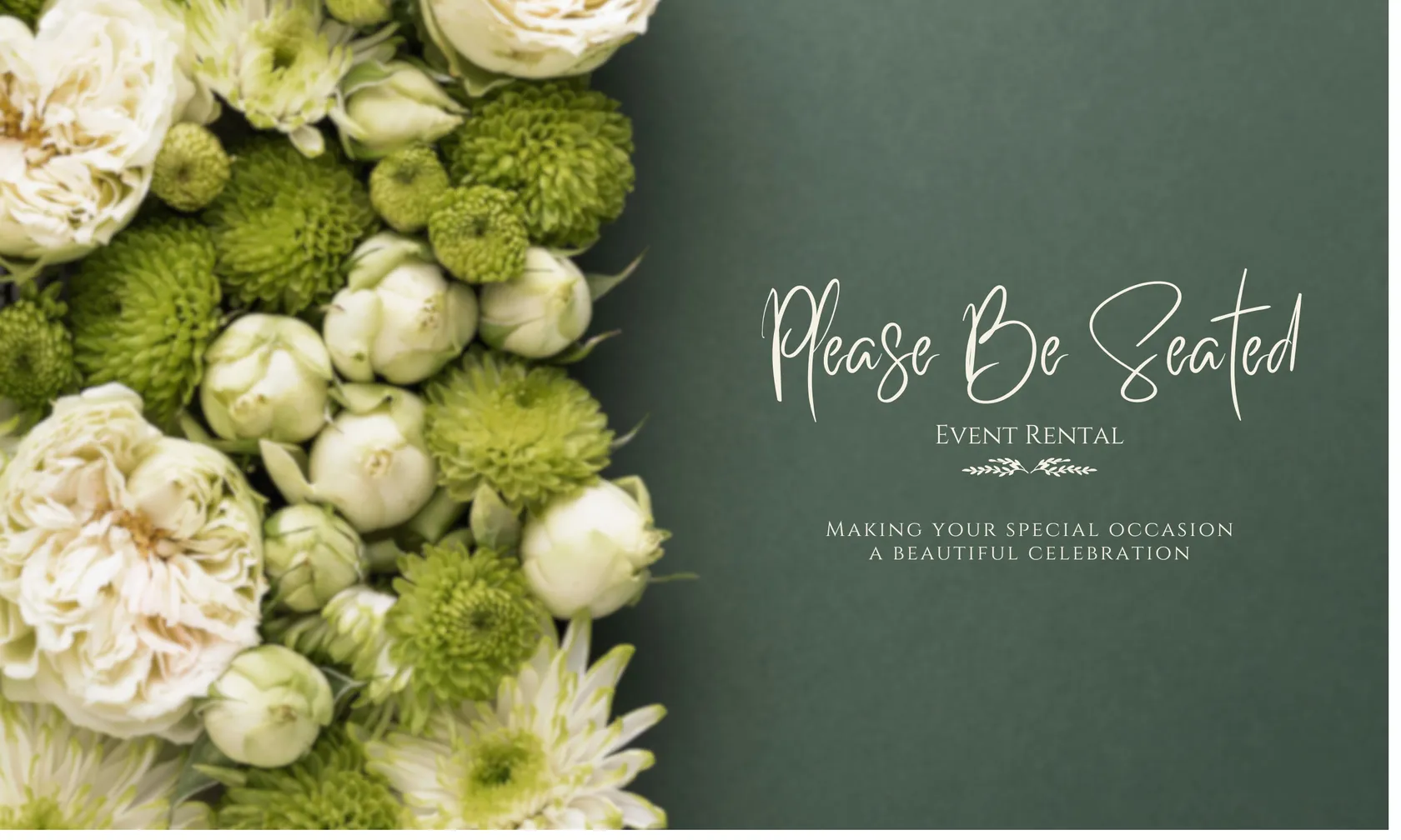 Please Be Seated Event Rental