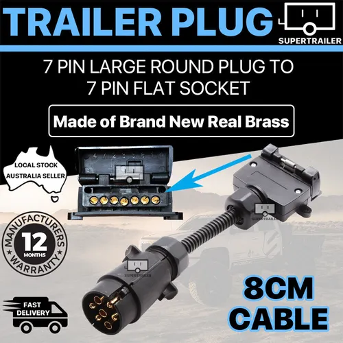 Adapter from round pin male to flat pin female | Coolasice