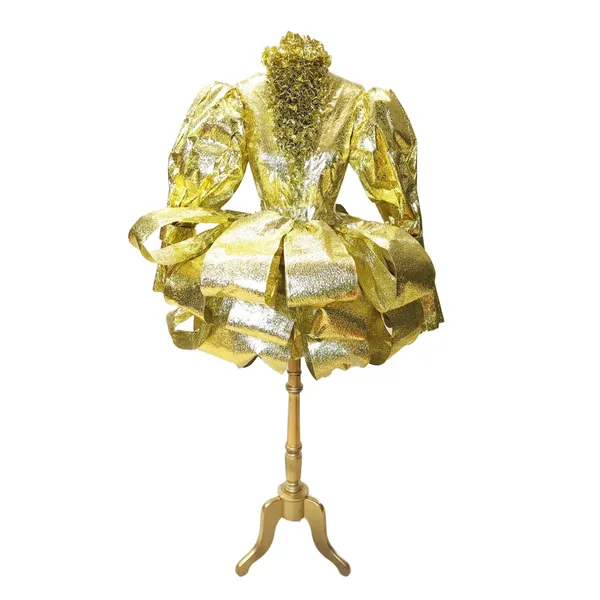 Oversized - 63' - Gold Ribbon Dress on Stand | Toronto's Premier Prop ...