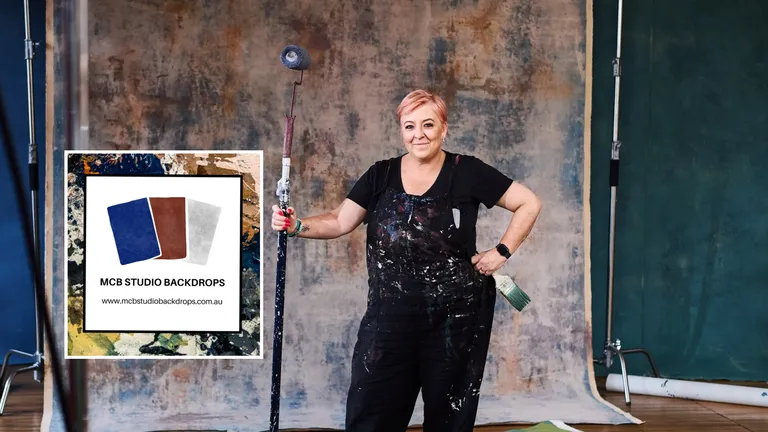 Hand painted studio backdrops for hire in Melbourne & Sydney