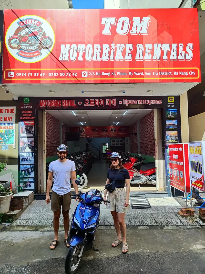 Tom Motorbike Rental Da Nang Danang Vietnam Viet Nam Scooter